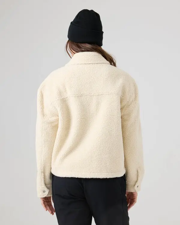 Roxy Amelia Cropped Boucle Jacket - Fog