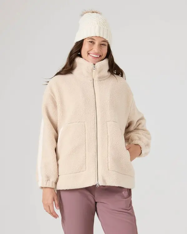 Roxy Amara Sherpa Jacket - Fog