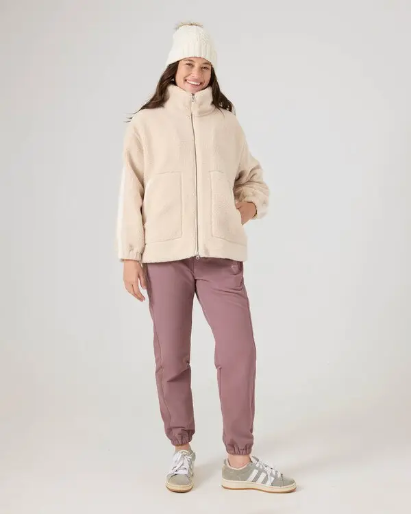 Roxy Amara Sherpa Jacket - Fog