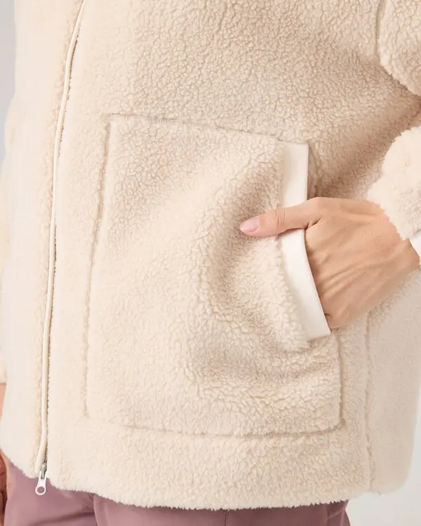 Roxy Amara Sherpa Jacket - Fog