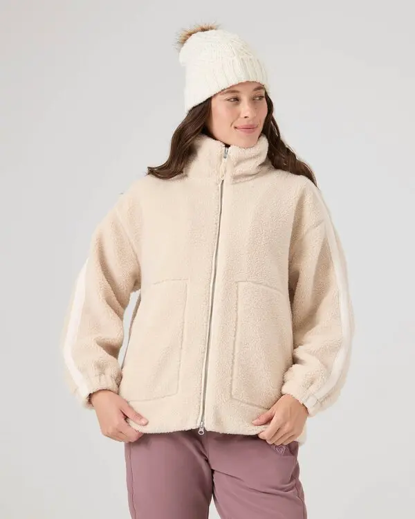 Roxy Amara Sherpa Jacket - Fog