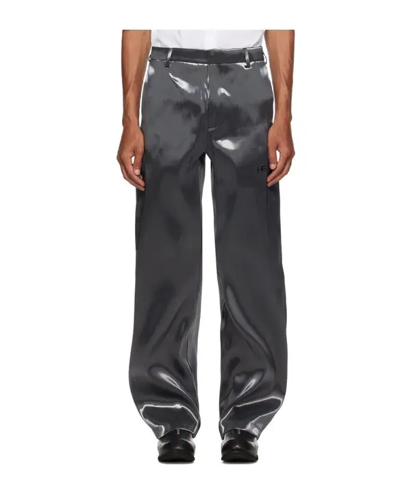 HELIOT EMIL Liquid Metal Trousers