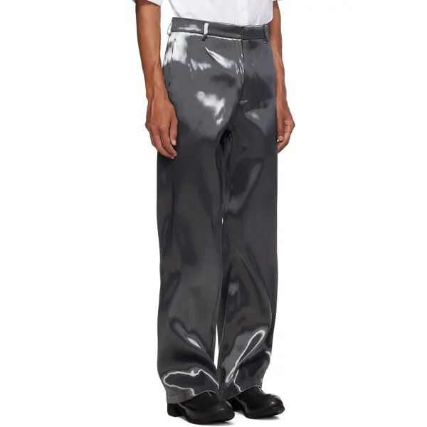 HELIOT EMIL Liquid Metal Trousers