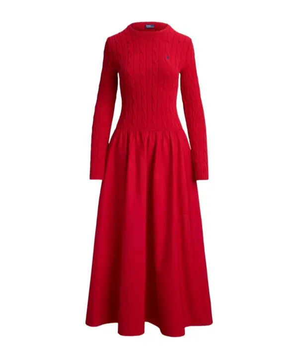 Polo Ralph Lauren Cable-knit Maxi Dress