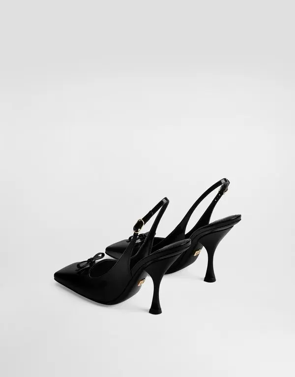 Dolce & Gabbana Dolce Gabbana Bow-detailed Slingback Pumps