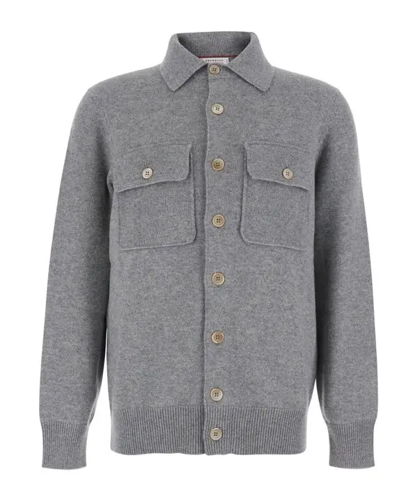 Brunello Cucinelli Patch-pocket Cashmere Cardigan