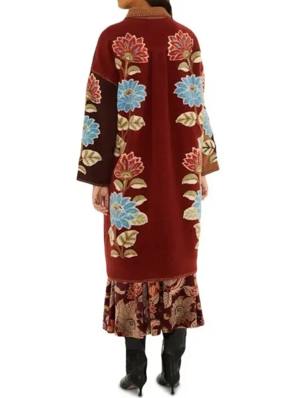Farm Rio Floral-print Coat