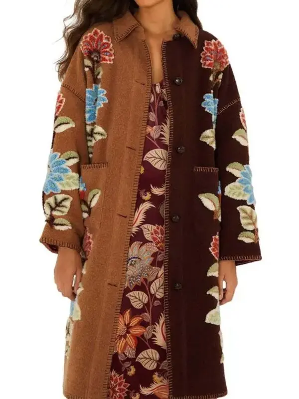 Farm Rio Floral-print Coat
