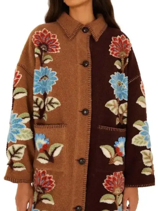 Farm Rio Floral-print Coat