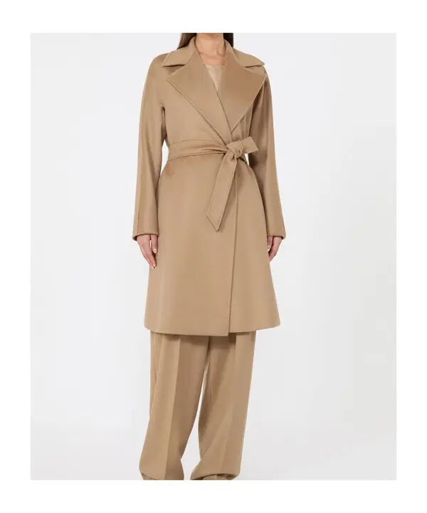 Max Mara Dravenna Belted Waist Coat - Camel