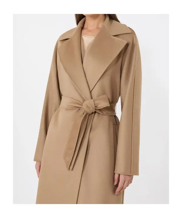 Max Mara Dravenna Belted Waist Coat - Camel