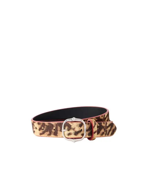 Isabel Marant Étoile Leopard-print Calf Hair Belt
