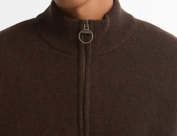 Barbour Holden Tartan-patch Half-zip Sweater