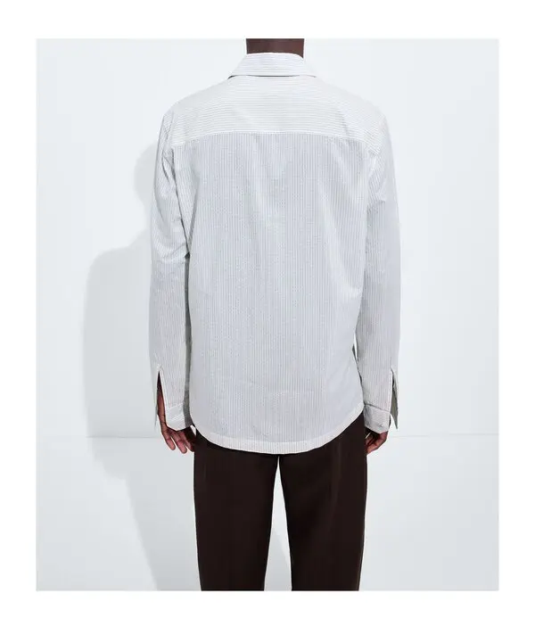 Bottega Veneta Pinstriped Long-sleeved Shirt