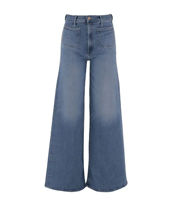 MOTHER Undercover Patch Pocket Wide-leg Jeans