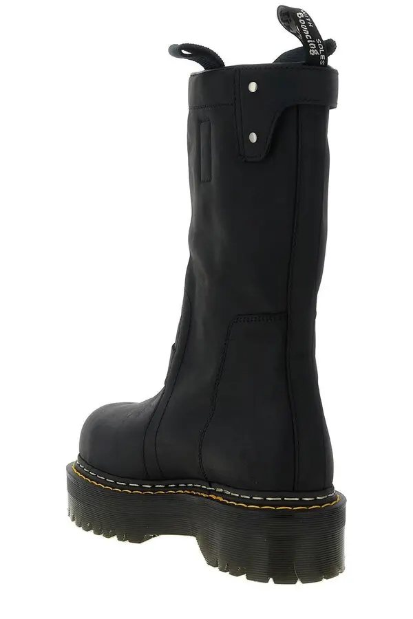 Rick Owens X Dr. Martens Round Toe Slip-on Boots