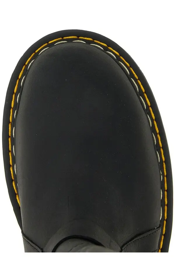 Rick Owens X Dr. Martens Round Toe Slip-on Boots
