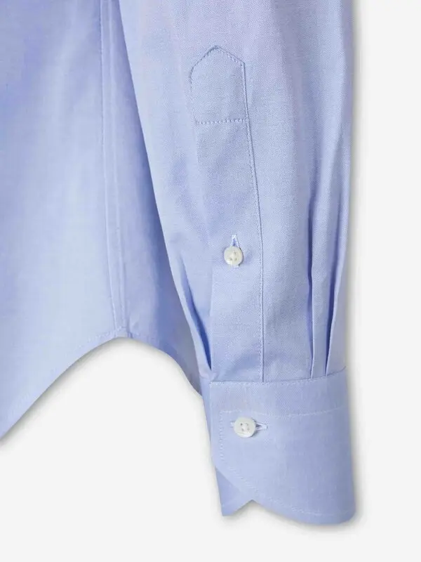 Canali Long Sleeved Curved Hem Shirt