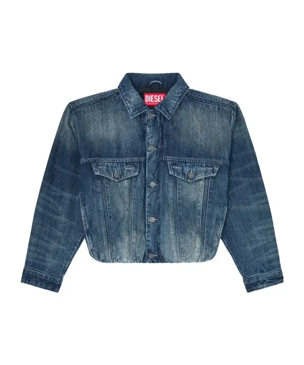 DIESEL® Elasticated Trucker Denim Jacket