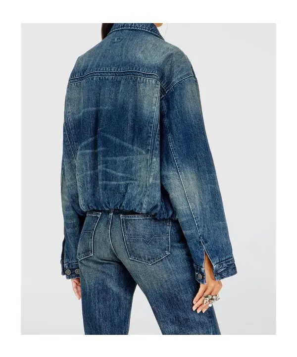 DIESEL® Elasticated Trucker Denim Jacket