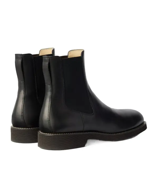 LEMAIRE Chelsea Ankle Boots In Shiny Vegetable-tanned Leather
