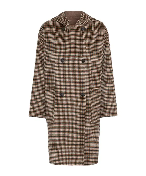 Max Mara Balta Reversible Hooded Coat - Brown