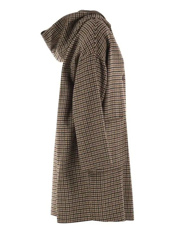Max Mara Balta Reversible Hooded Coat - Brown
