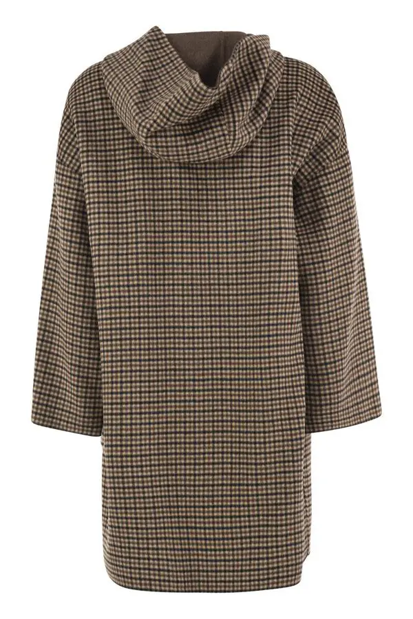 Max Mara Balta Reversible Hooded Coat - Brown