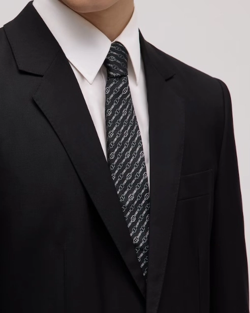 Gucci Interlocking G Belt Motif Tie