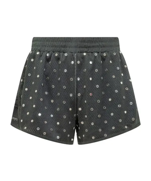 Pinko Esperia Embellished Mesh Shorts
