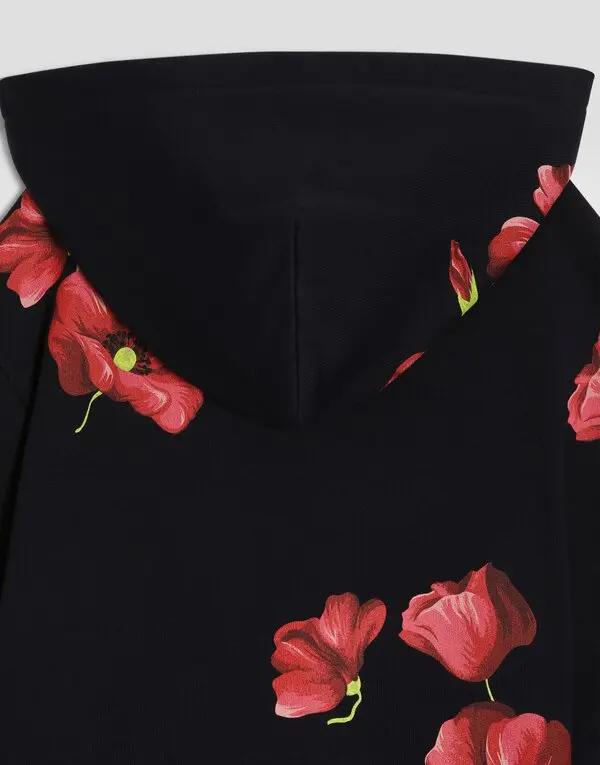 Dolce & Gabbana Poppy-print Cotton Sweatshirt