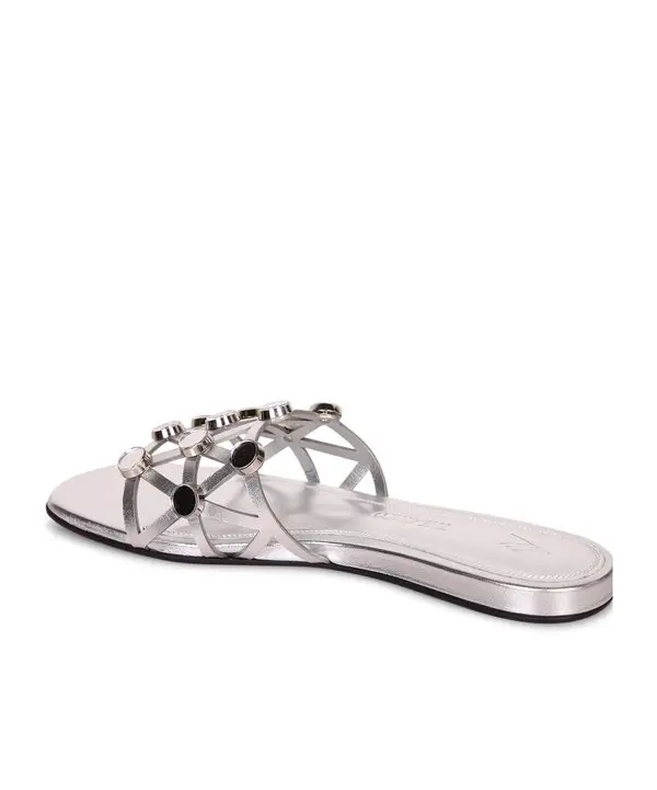 Attico Embellished Open Toe Sandals