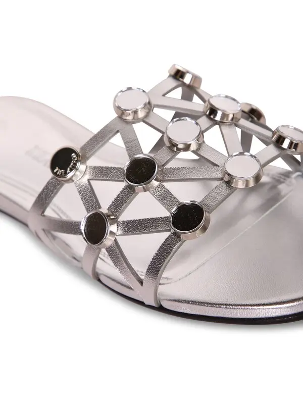 Attico Embellished Open Toe Sandals