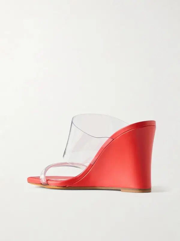 MARYAM NASSIR ZADEH Olympia Pvc Wedge Sandals