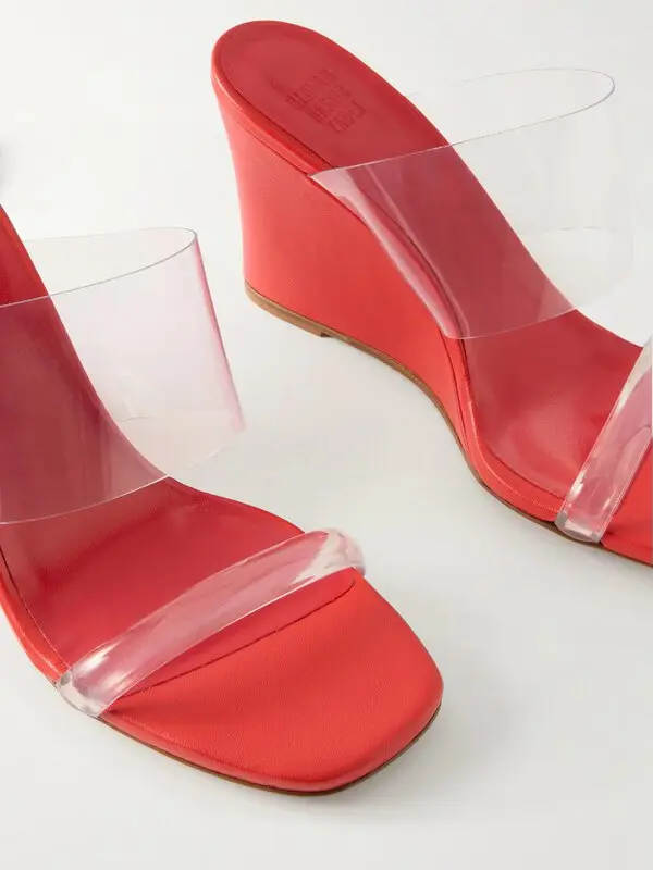 MARYAM NASSIR ZADEH Olympia Pvc Wedge Sandals
