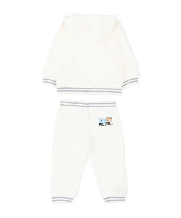 Moschino Two-piece Set: Long-sleeve Hooded Sweatshirt And Sweatpants