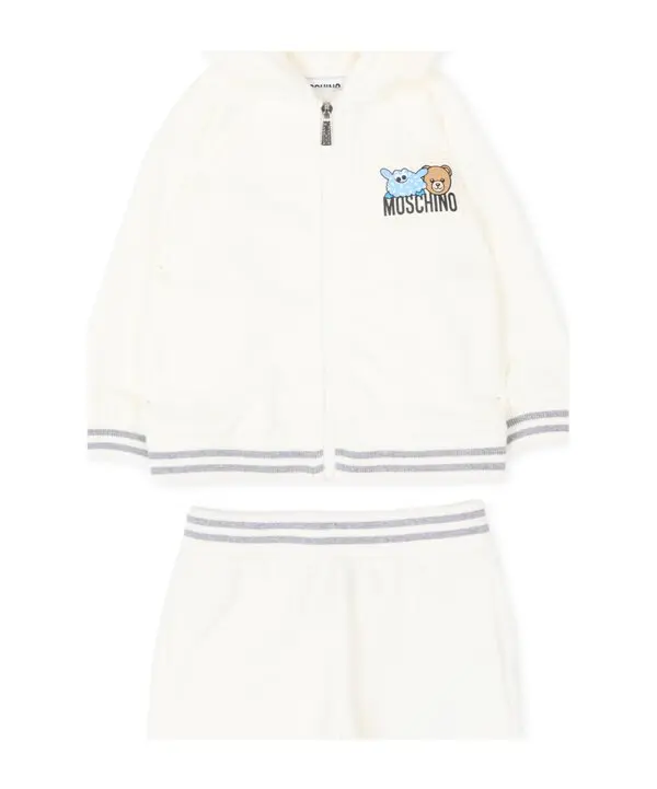 Moschino Two-piece Set: Long-sleeve Hooded Sweatshirt And Sweatpants