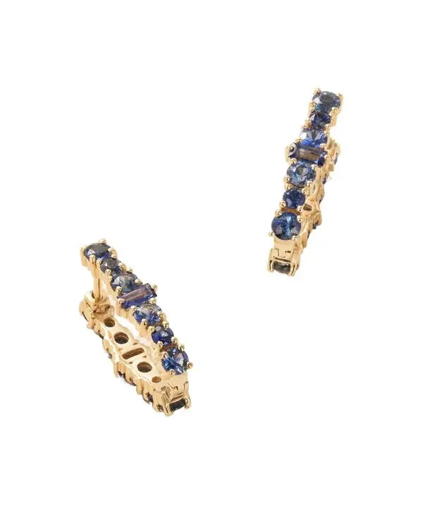 Ileana Makri Rivulet 18-karat Gold Sapphire Hoop Earrings - No