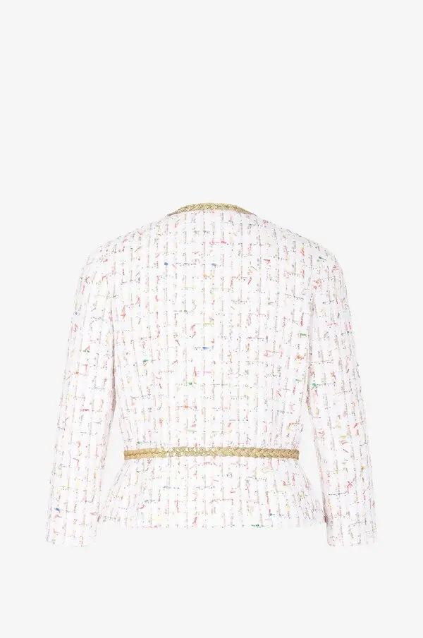 Giambattista Valli Sequin-woven Tweed Jacket