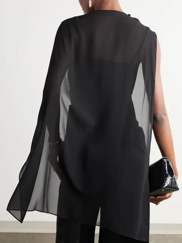 Proenza Schouler Chiffon Shawl Top