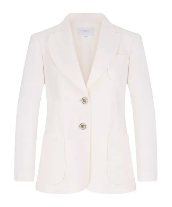 Giambattista Valli Single-breasted Wool Crepe Blazer - No