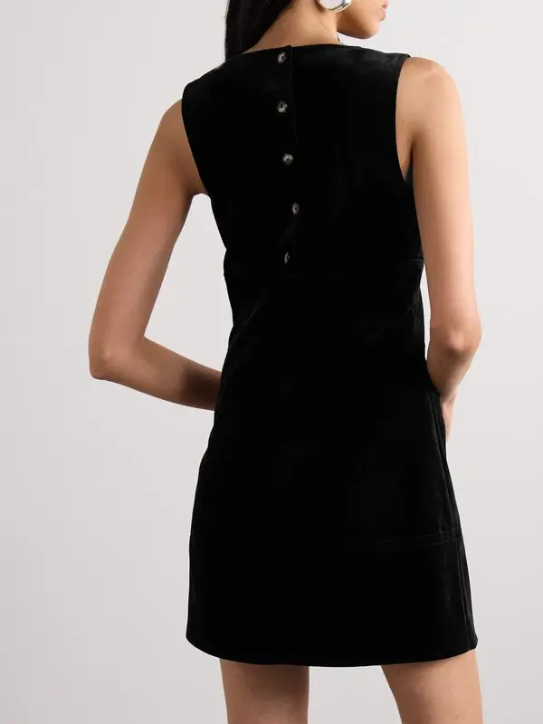 Proenza Schouler Paneled Velvet Mini Dress