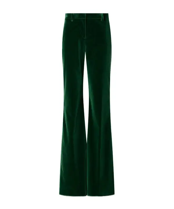 Etro Stretch-cotton Velvet Flared Pants