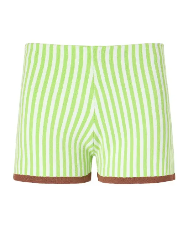 HAIGHT. Bella Striped Cotton-blend Shorts - No