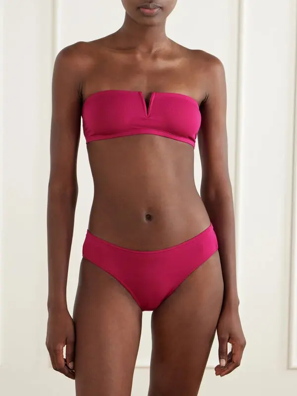 ERES Arcade Strapless Bikini Top - Red