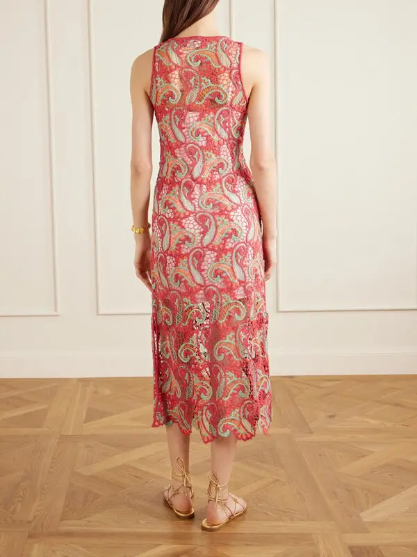 Etro Crocheted Midi Dress