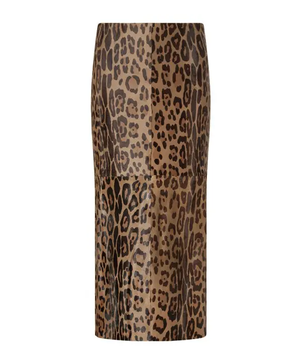 Stouls Calf Hair Midi Skirt