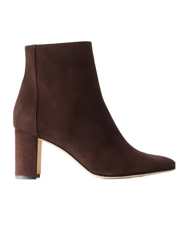 Manolo Blahnik Suede Ankle Boots