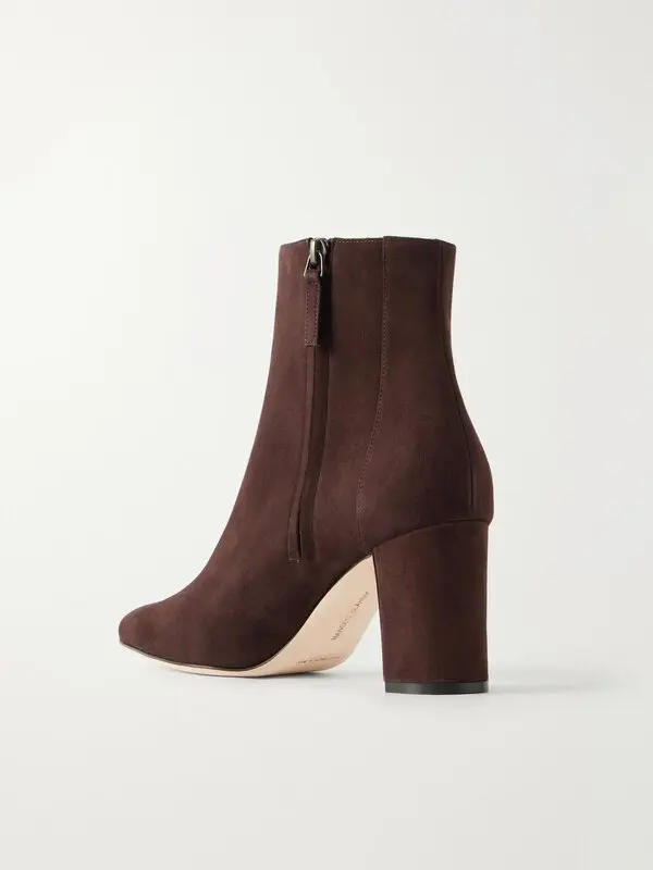 Manolo Blahnik Suede Ankle Boots