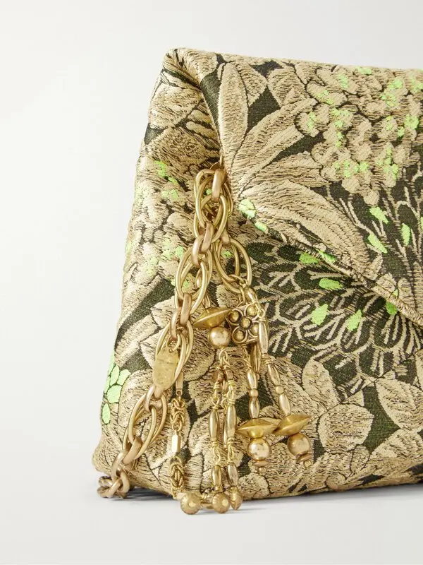 Dries Van Noten Floral-jacquard Shoulder Bag - No